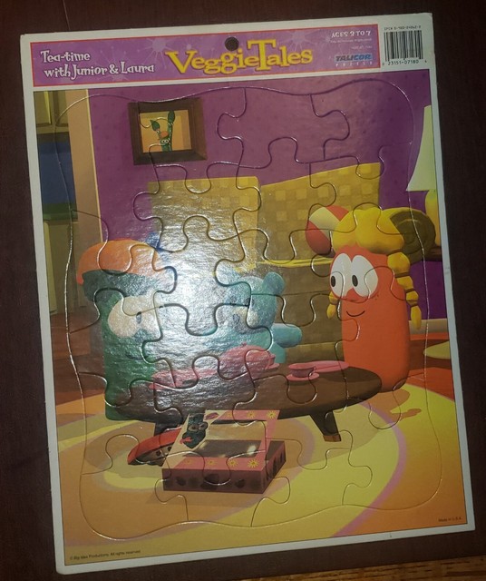 Big Idea VeggieTales Tea-time With Junior & Laura Talicor Puzzle Made ...