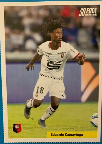 EDUARDO CAMAVINGA, REAL MADRID RARE 2019 FOOTBALL ROOKIE CARD SO FOOT ...
