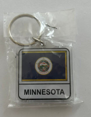 Minnesota State Flag Key Chain 2 Sided Key Ring | eBay