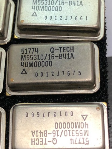 M55310/16-B41A 40M0000 QTECH 40MHz MILITARY CRYSTAL OSCILLATOR 6PC LOT ...