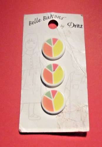 Vtg NOC Lot 3 "PEACE" BELLE BUTTONS BY DRITZ BUTTONS-18mm-11/16"~Made ...