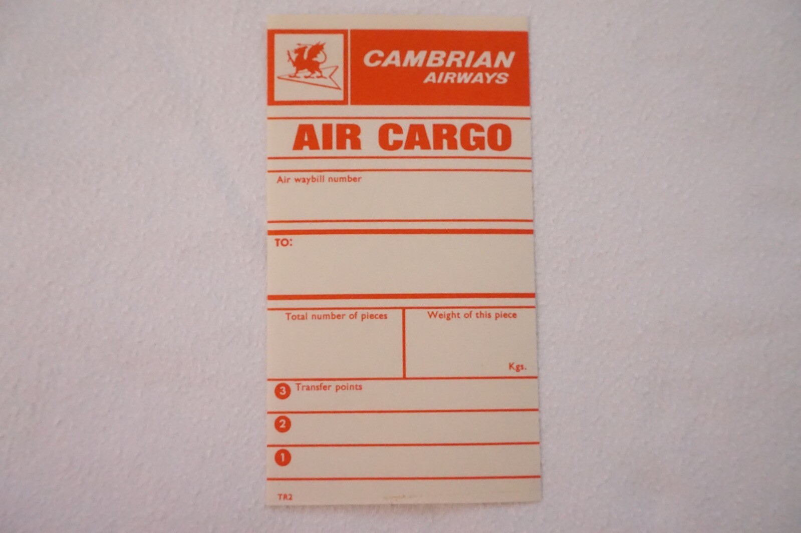 Cambrian Airways Air Cargo Airline Luggage Label EBay cambrian-airways-air-cargo-airline-luggage-label-ebay