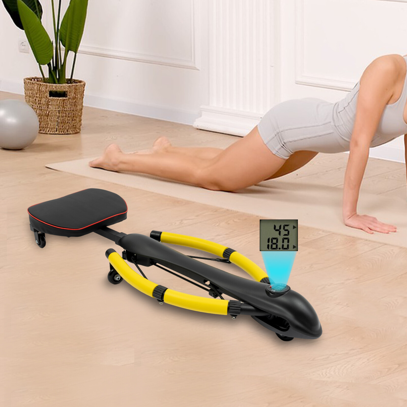 Abdominal Exercise Machine Workout Gym Equipment Rowing Trainer Fitness ...