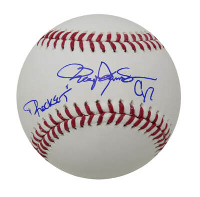 Roger Clemens Signed Rawlings Official MLB Baseball w/Rocket, Cy7 (Tri ...