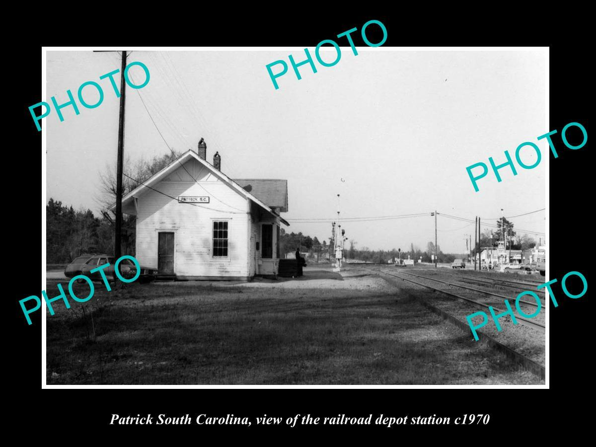 OLD 8x6 HISTORIC PHOTO OF PATRICK SOUTH CAROLINA THE RAILROAD DEPOT ...