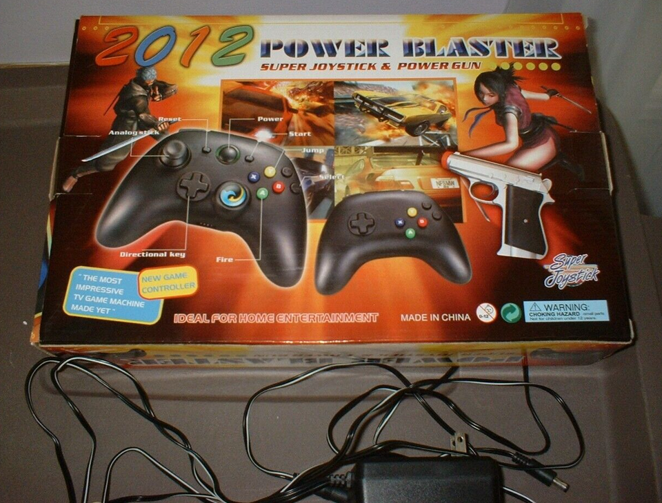 Vintage Power Blaster TV Plug N Play Super Joystick Controller/Power ...