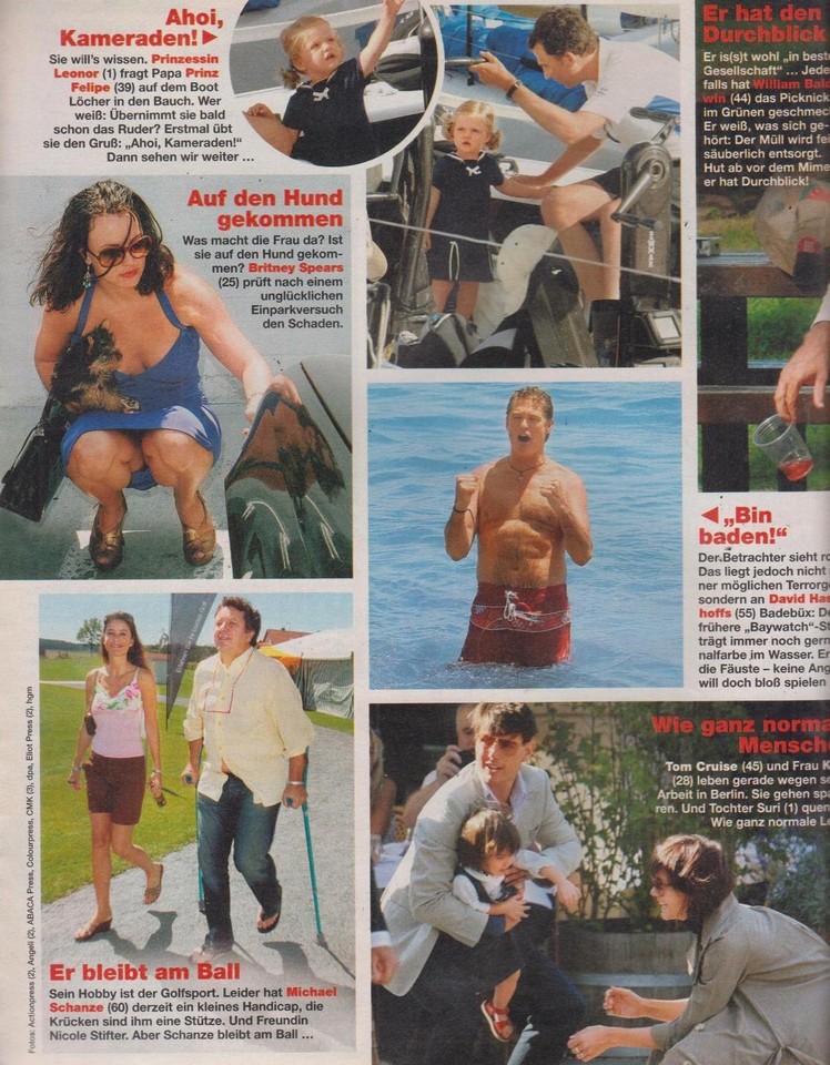 Freizeit Woche Steffi Graf,Ruth Maria Kubischek,Jan Fedder,David ...