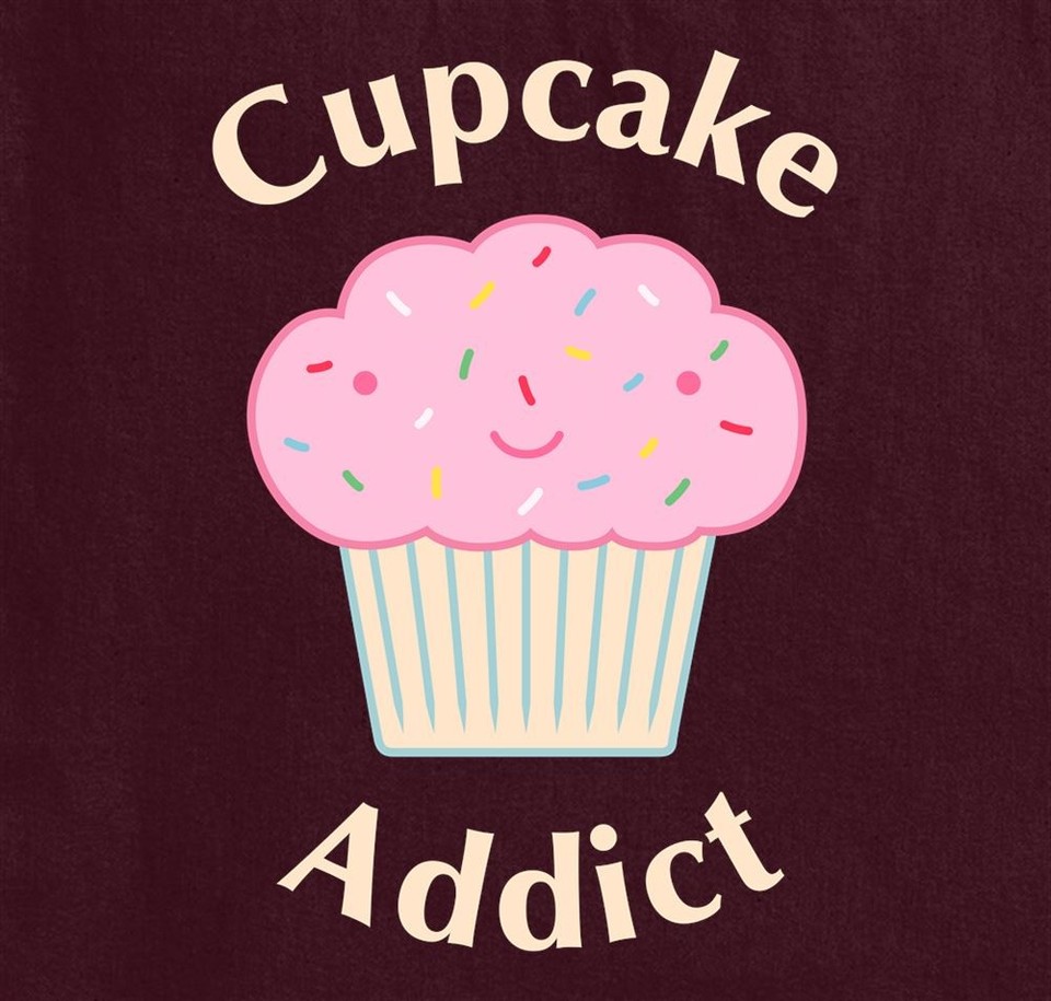 Cupcake Addict Cute - Canvas Tote Bag - Baking Bake Cake | eBay