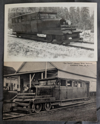 RPPC "The Jitney" Cranberry Lake, NY, Grasse River Rail Road / Lot of ...