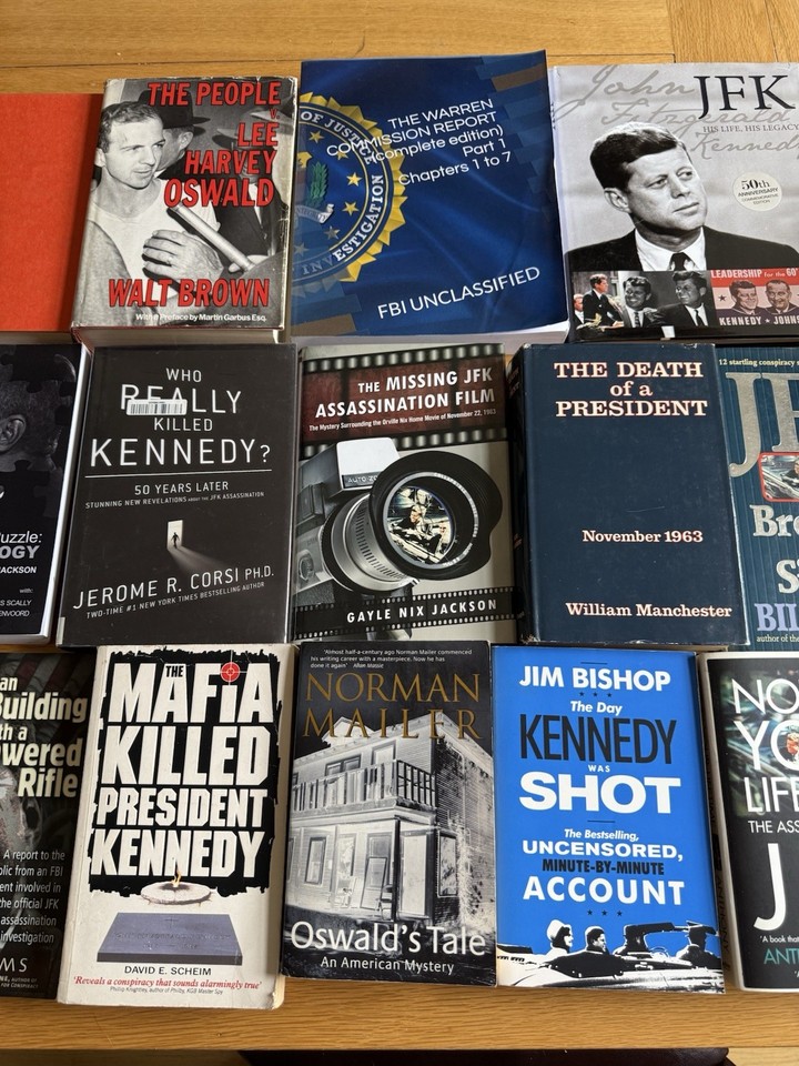 Large Collection Of JFK Assassination Conspiracy Theory Books Many Rare ...