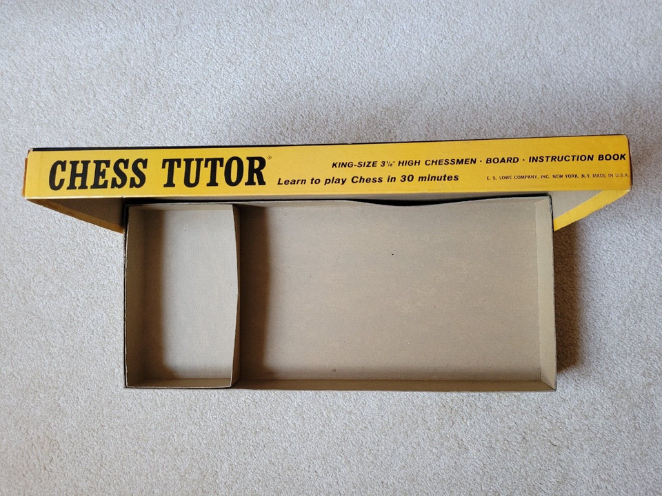 Chess Tutor Box by E.S. Lowe 1955 edition #124 - Box only | eBay