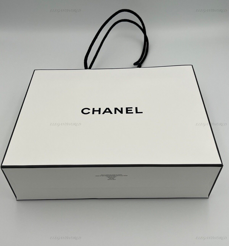NEW CHANEL Gift Bag Shopping Bag Size: 10" Wide x 8" Height x 3" Depth ...