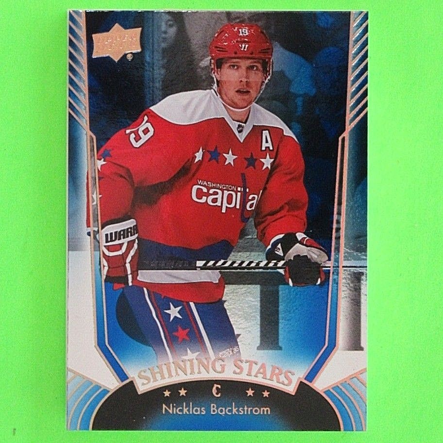 NICKLAS BACKSTROM 2016-17 SHINING STARS ROYAL BLUE #SS27 Washington ...