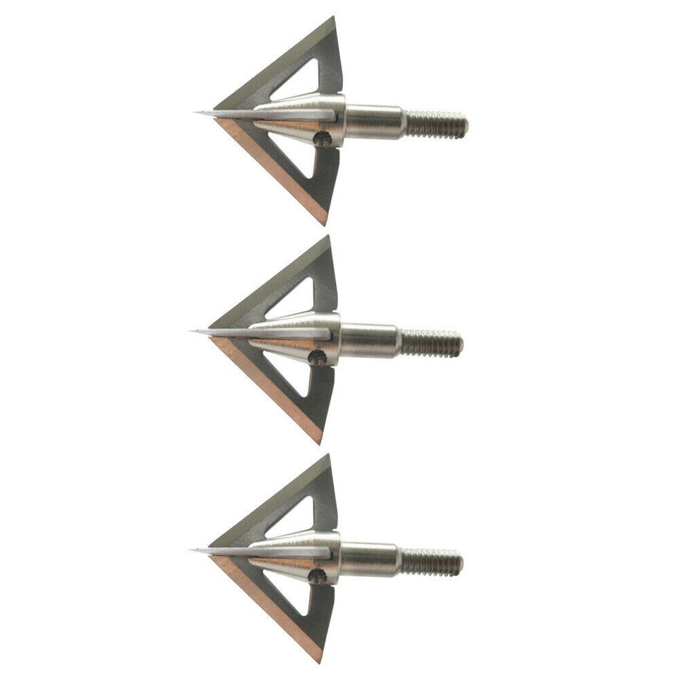 12Pcs Archery Broadheads 100 Grain 4 Blade Crossbow Compound Bow ...