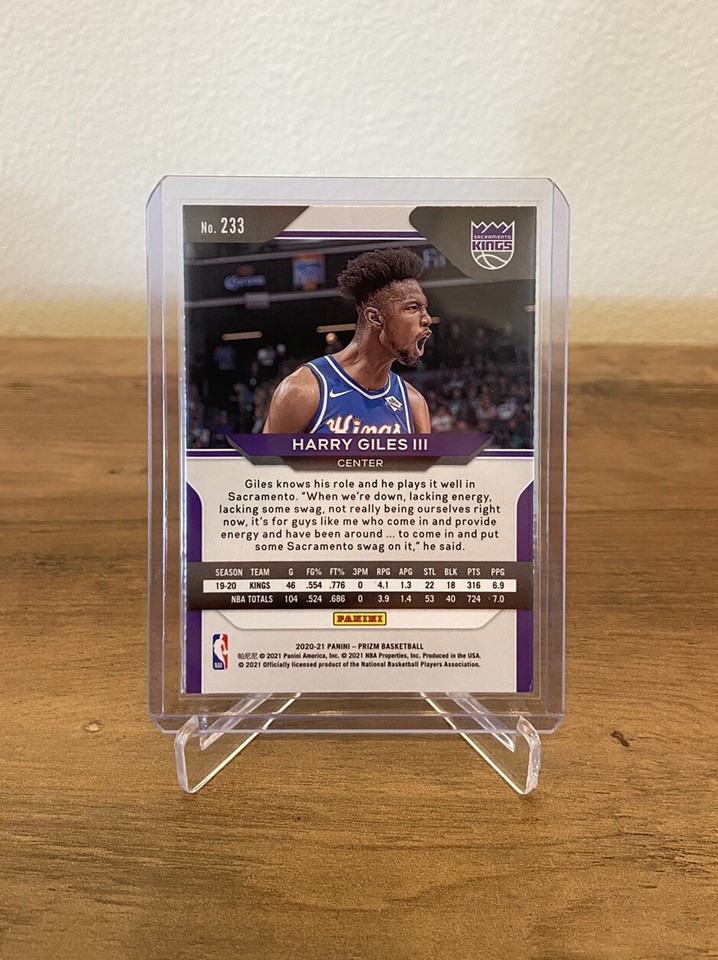2020-21 Panini Prizm Basketball Harry Giles III #233 Sacramento Kings ...