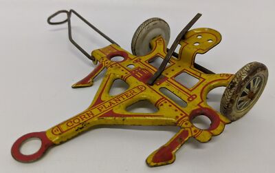 Vintage 1950's MARX Tin Lithographed CORN PLANTER Farm Toy Implement | eBay