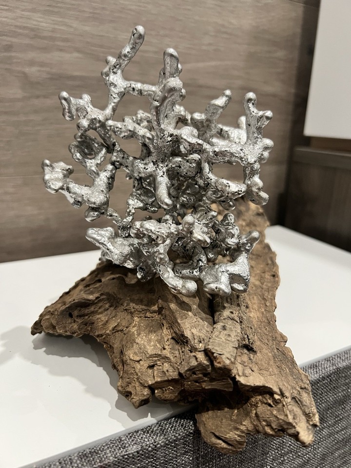 Anthill Art Casting Sculpture Fire Ant Aluminum Casting On Wooden Base ...
