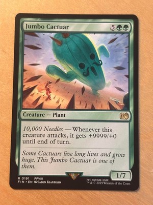 Magic the Gathering MTG Jumbo Cactuar FINAL FANTASY NM | eBay