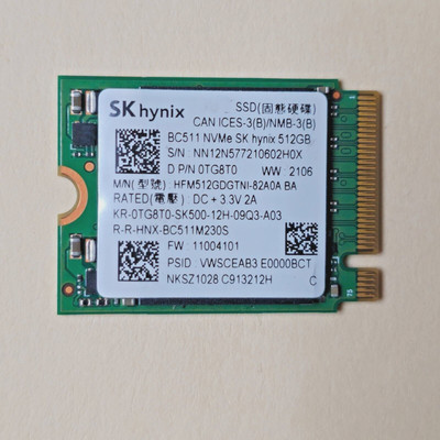 SK HYNIX BC511 ( 512GB ) M.2 NVMe 93% Health | eBay