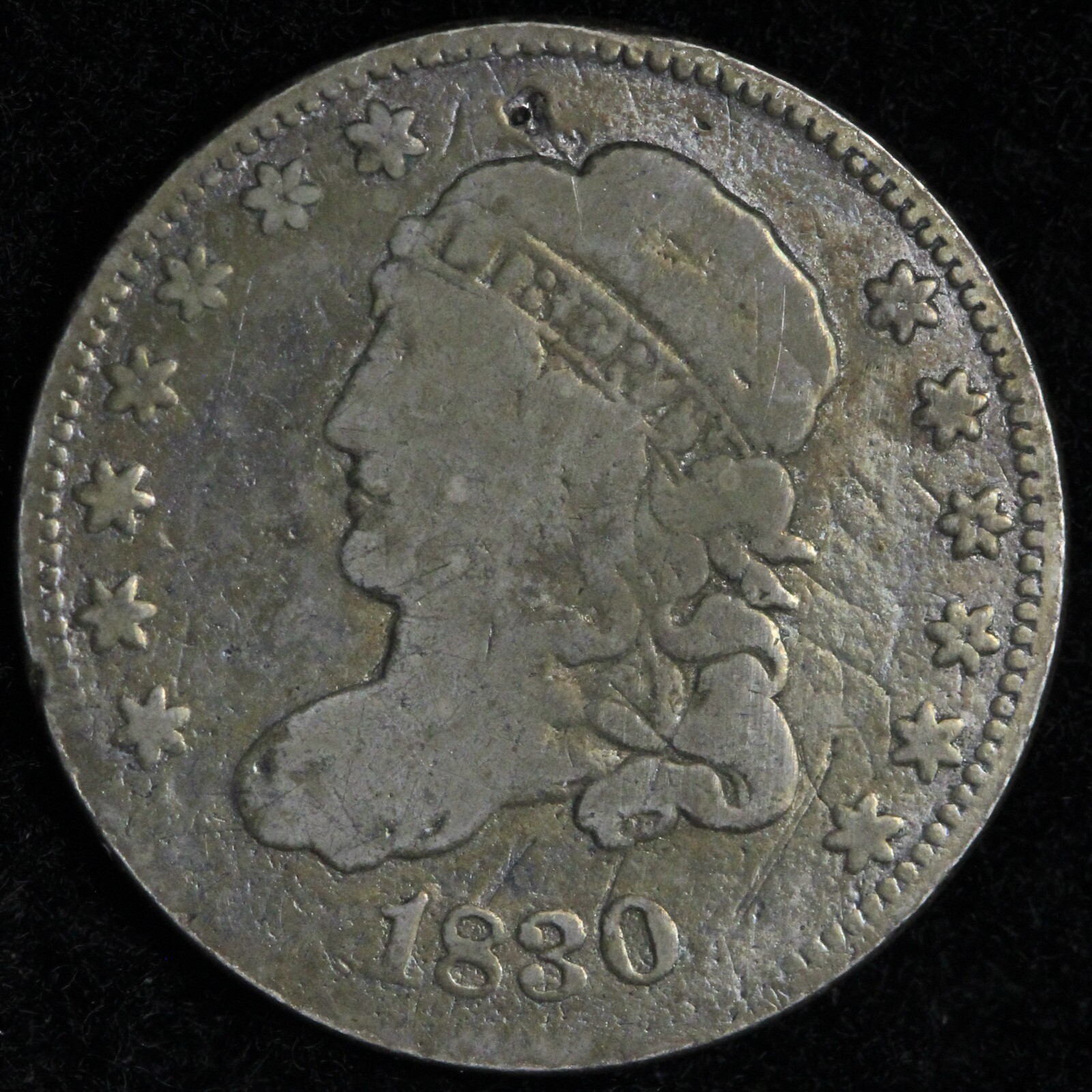 1830 Capped Bust Silver Half Dime FINE E114 YAHQ | eBay