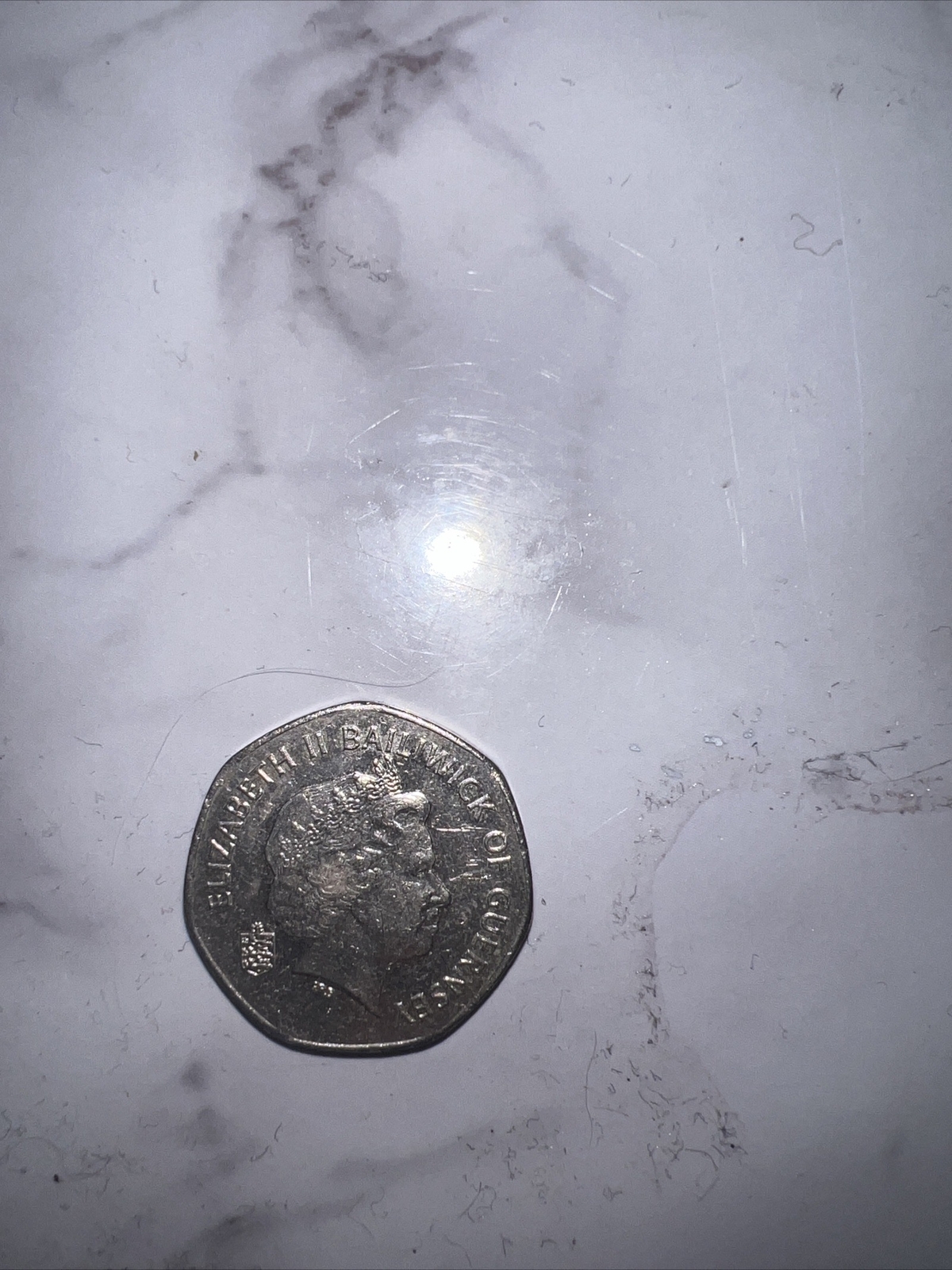 2012 Bailiwick Of Guernsey 20p Coin Island Map Circulated Twenty Pence ...