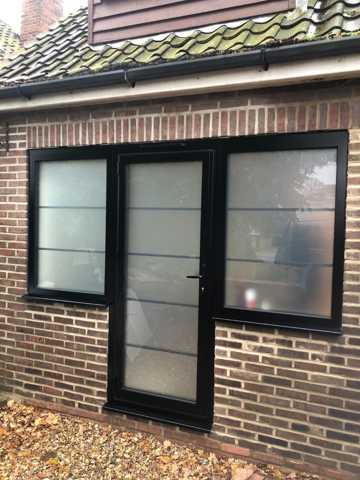 Aluminium Flat casement windows - Black RAL 9005 MATT. Bespoke in 1 ...
