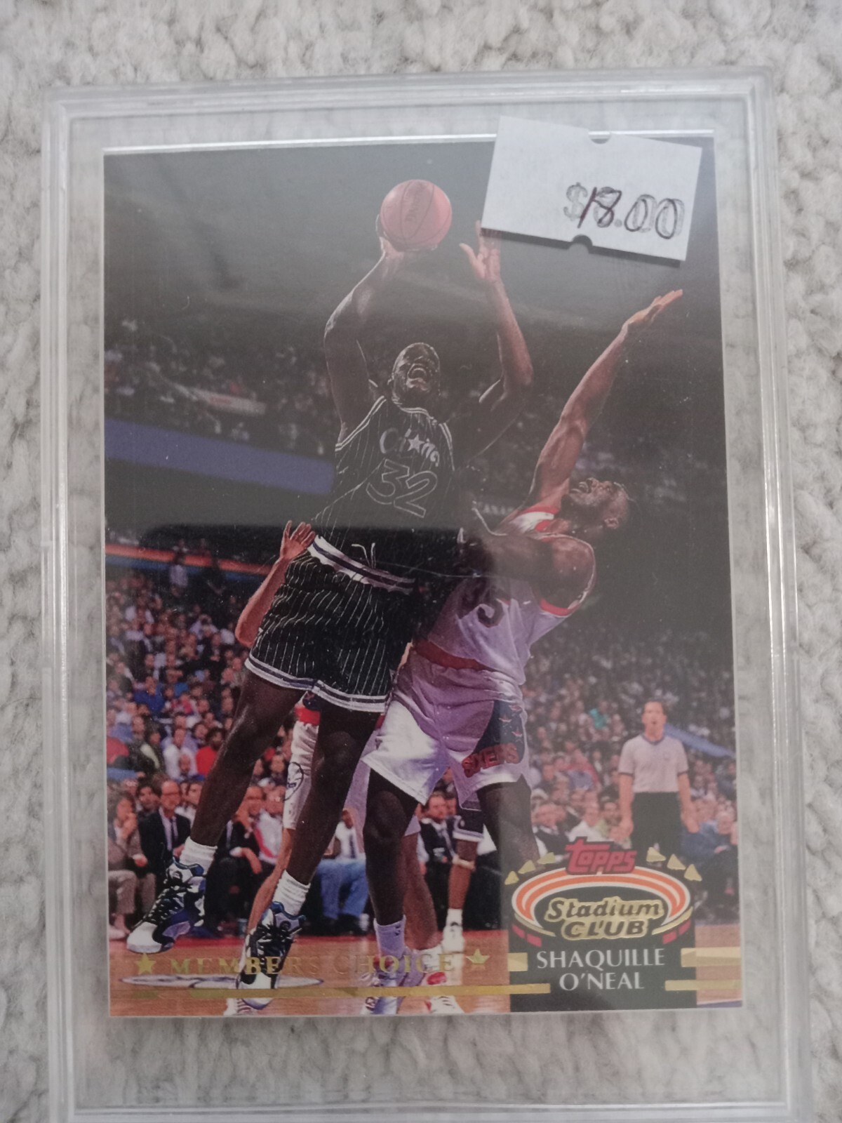 1992-93 TOPPS STADIUM CLUB Shaquille O'Neal rc SHAQ Member's Choice ...