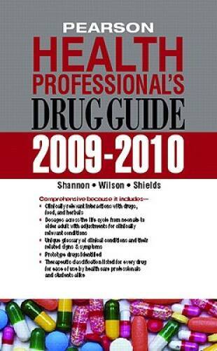 Pearson Health Professional's Drug Guide 2009-2010 - Paperback - GOOD ...