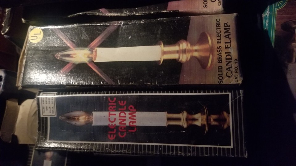 set of 10 New Electric Solid Brass Base Candlestick | eBay