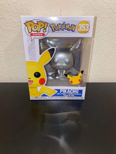 Funko Pop Pokemon Pikachu Metallic 25th Anniversary #353 | eBay