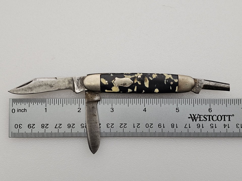 Vintage Utica Cutlery Co Stockman Pocket Knife w Punch USA REPAIR | eBay
