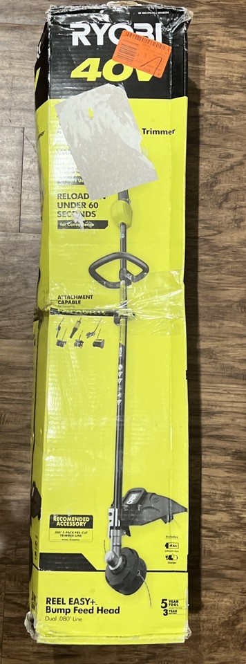 Ryobi 15" 40v Brushless String Trimmer RY40250 (Tool Only) READ ...