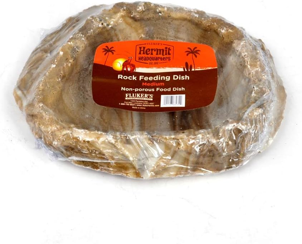 Fluker's Rock Bowl Food Water Dish for Hermit Crabs Medium 6 Inch | eBay