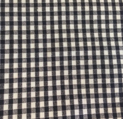 J2 1 yd x 42" Fabric Navy Blue White Checkered Blocks Gingham Cotton | eBay