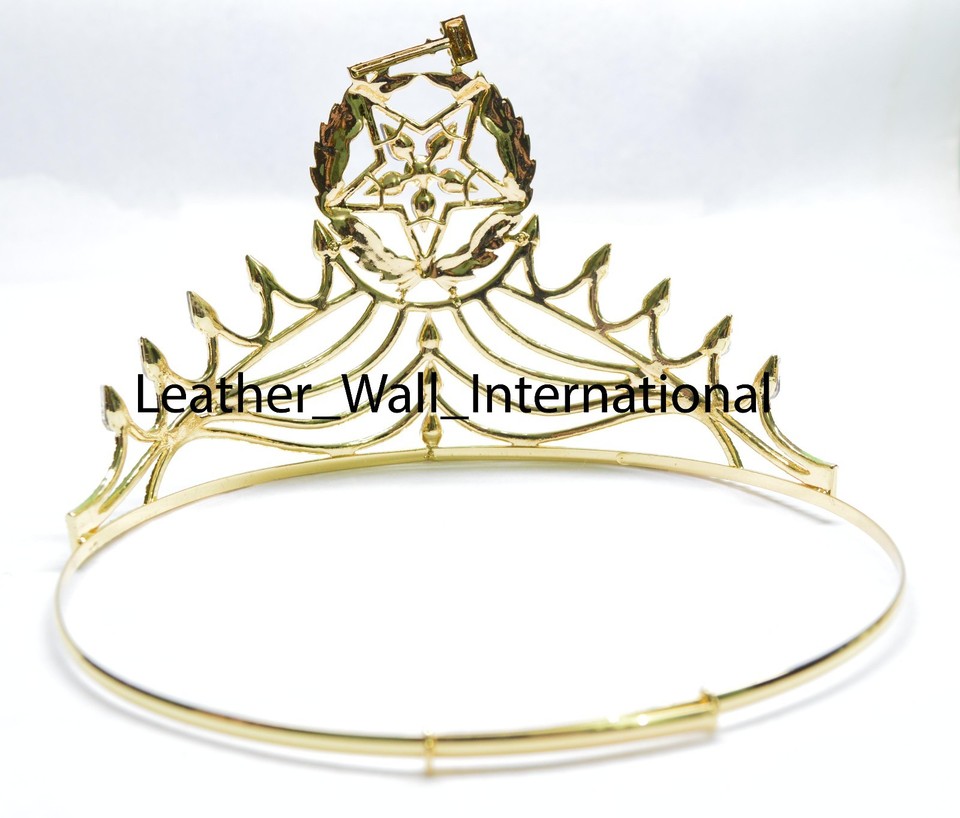 Freemason Masonic OES Grand Matron Crown in Gold with Rhinestones, OES ...