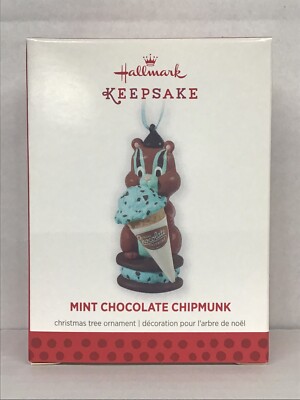 MINT CHOCOLATE CHIPMUNK ~ 2013 ~ Hallmark Keepsake Ornament ~ New | eBay
