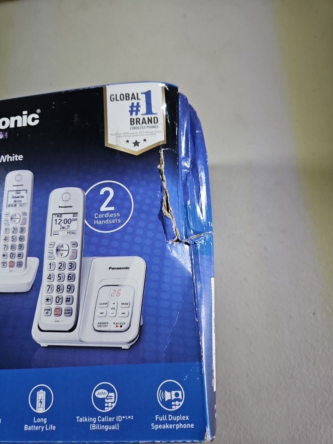 Panasonic Kx Tgd832w Dect 6 0 Expandable Cordless Phone System New In