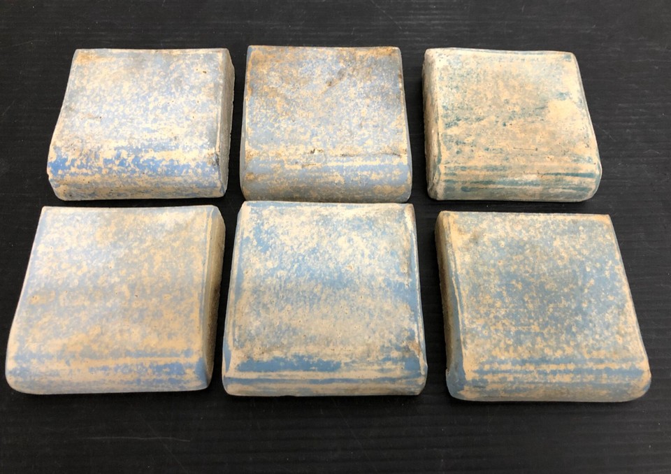 Batchelder Bullnose Field Tile 3" Blue | eBay