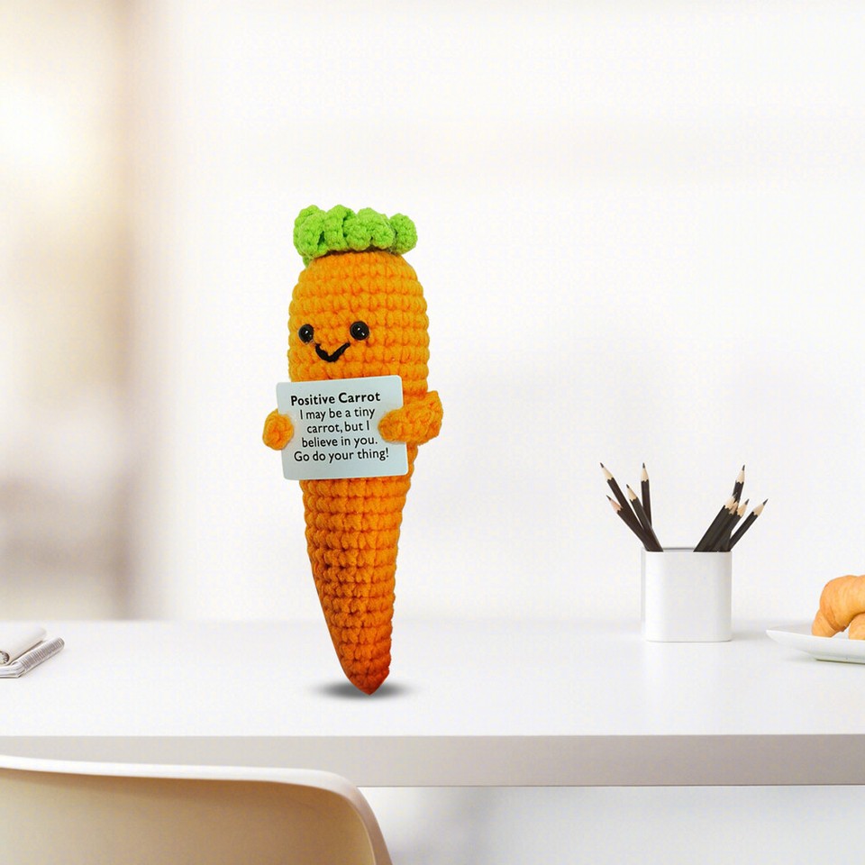 Mini Positive Potatoes with Positive Card Tiny Yarn Potatoes Cheer Up ...