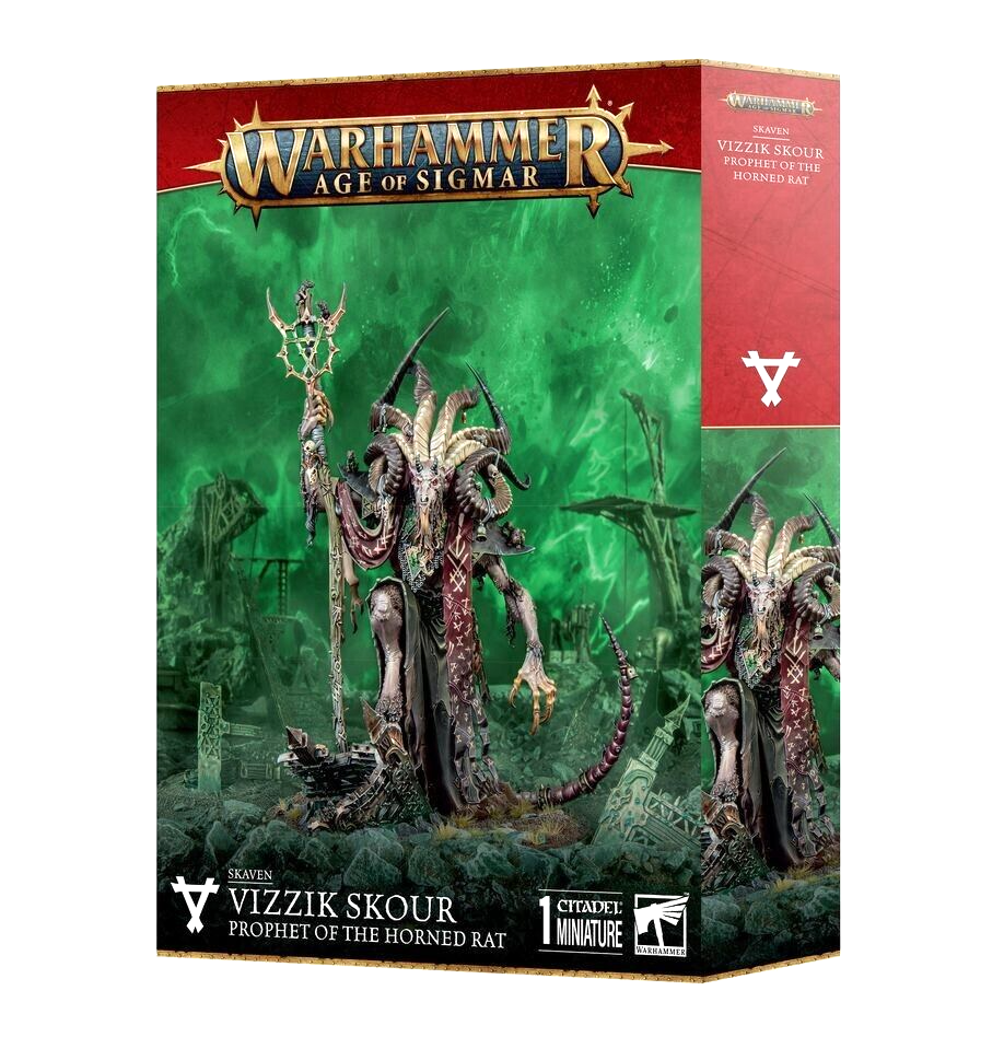 Vizzik Skour, Prophet of the Horned Rat Warhammer Skaven Age of Sigmar ...