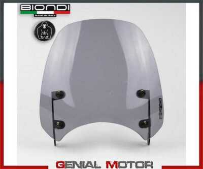 Biondi Windshield Fumè Chiaro 8010445 for Royal Enfield Scram 411 2022 ...