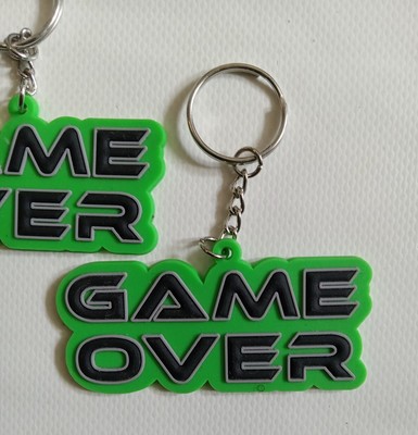 Game Over Keychain 2X 1.PAIR | eBay