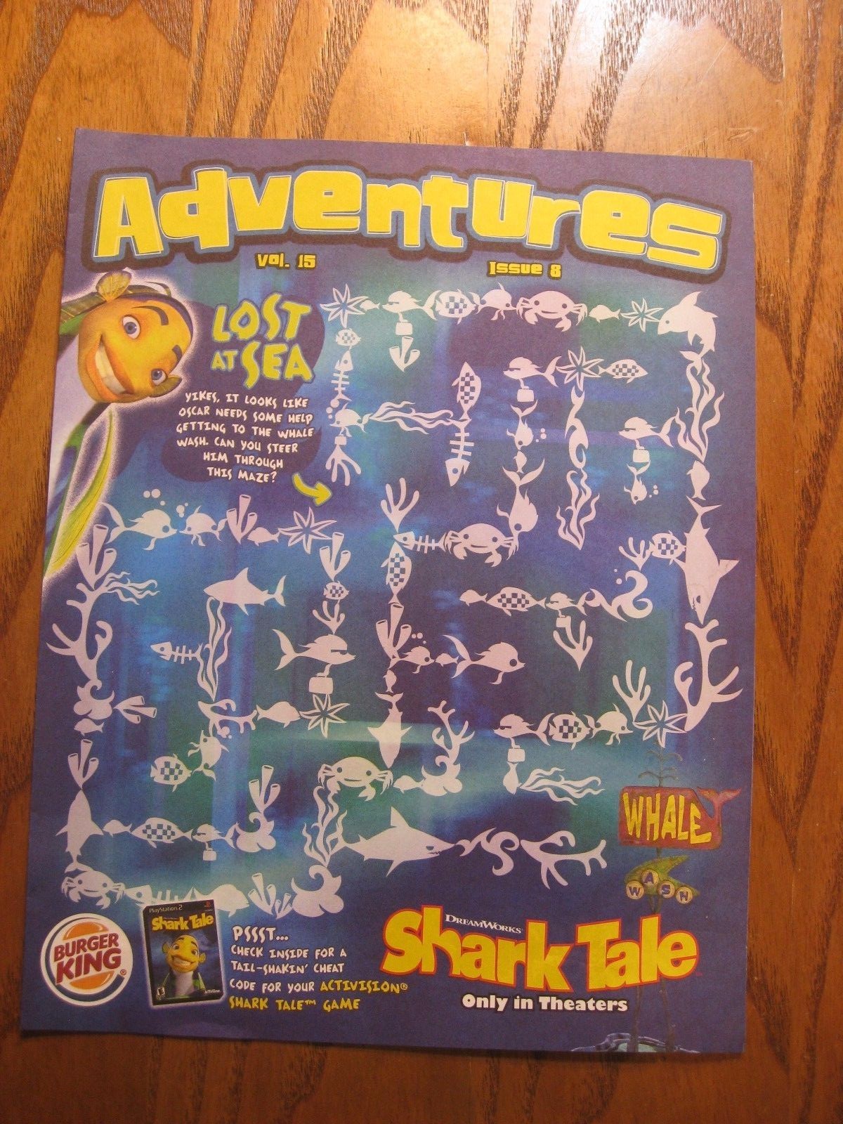 Burger King - Shark Tale - Adventures Leaflet Magazine- Vol. 15 Issue 8 ...