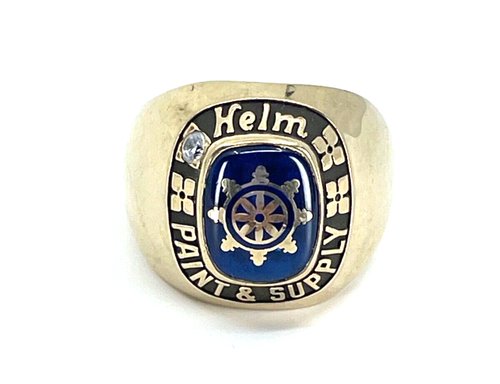 10k Yellow Gold Helm Paint & Supply Ring Size 11 | eBay