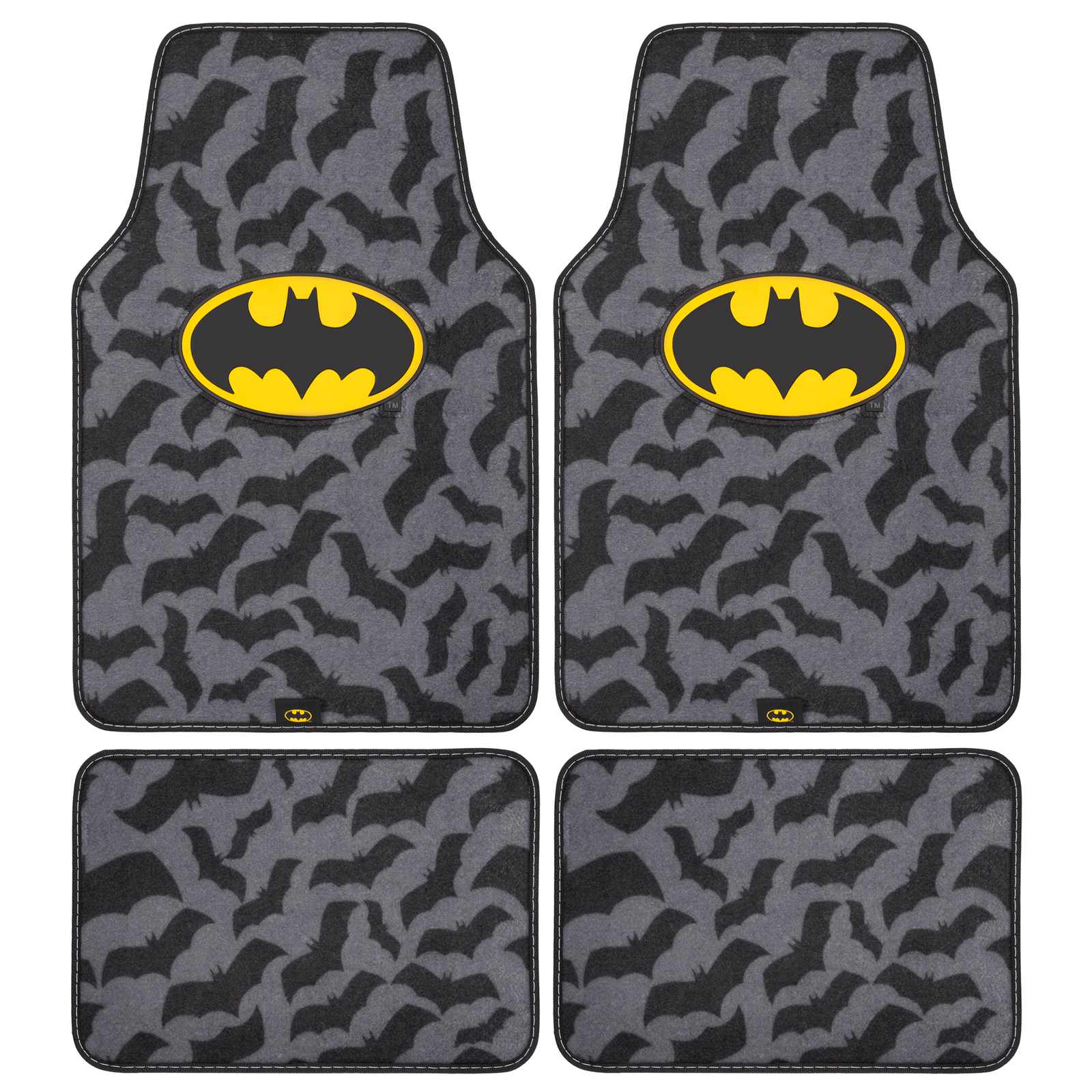 Batman DC Comics Carpeted Floor Mats for Car SUV Truck - Non Slip ...