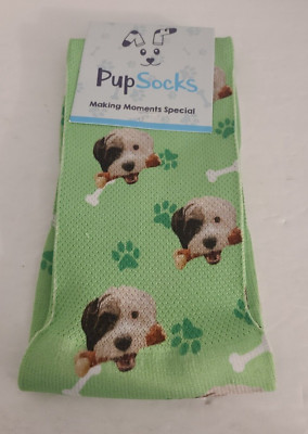 Pup socks making moments special go pup socks men’s socks Green OSFM | eBay