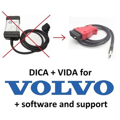 Volvo DiCE for VIDA and VDASH: diagnostic cable + VIDA software and ...