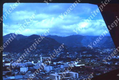 SL19 Original slide 1980's Hawaii Honolulu ? Skyline view downtown 113a ...