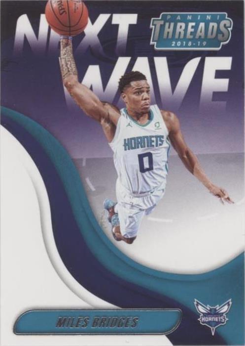 2018-19 Panini Threads - Next Wave Miles Bridges #10 (RC) for sale ...