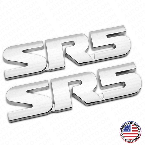 2x Tacoma 4Runner TRD Pro SR5 Emblem Side Rear Door Tailgate Badge OEM ...